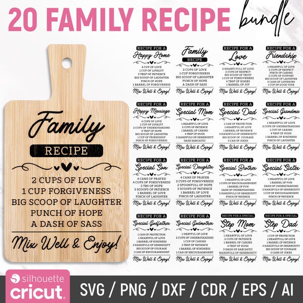 Recipe Svg - Etsy