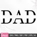 Dad Svg, Father Svg, Father's Day Svg, Dad Split Name Frame Svg, Daddy ...
