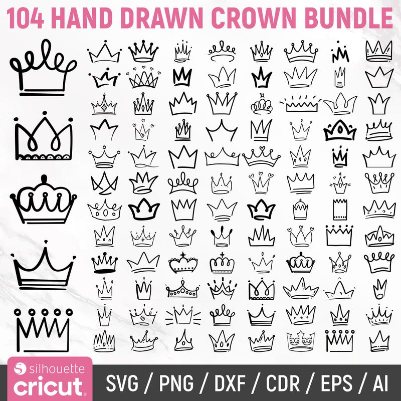 Simple Crown Drawing - Etsy