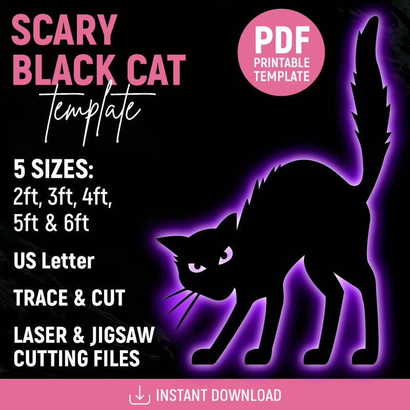 Black Cat Cutouts - Etsy
