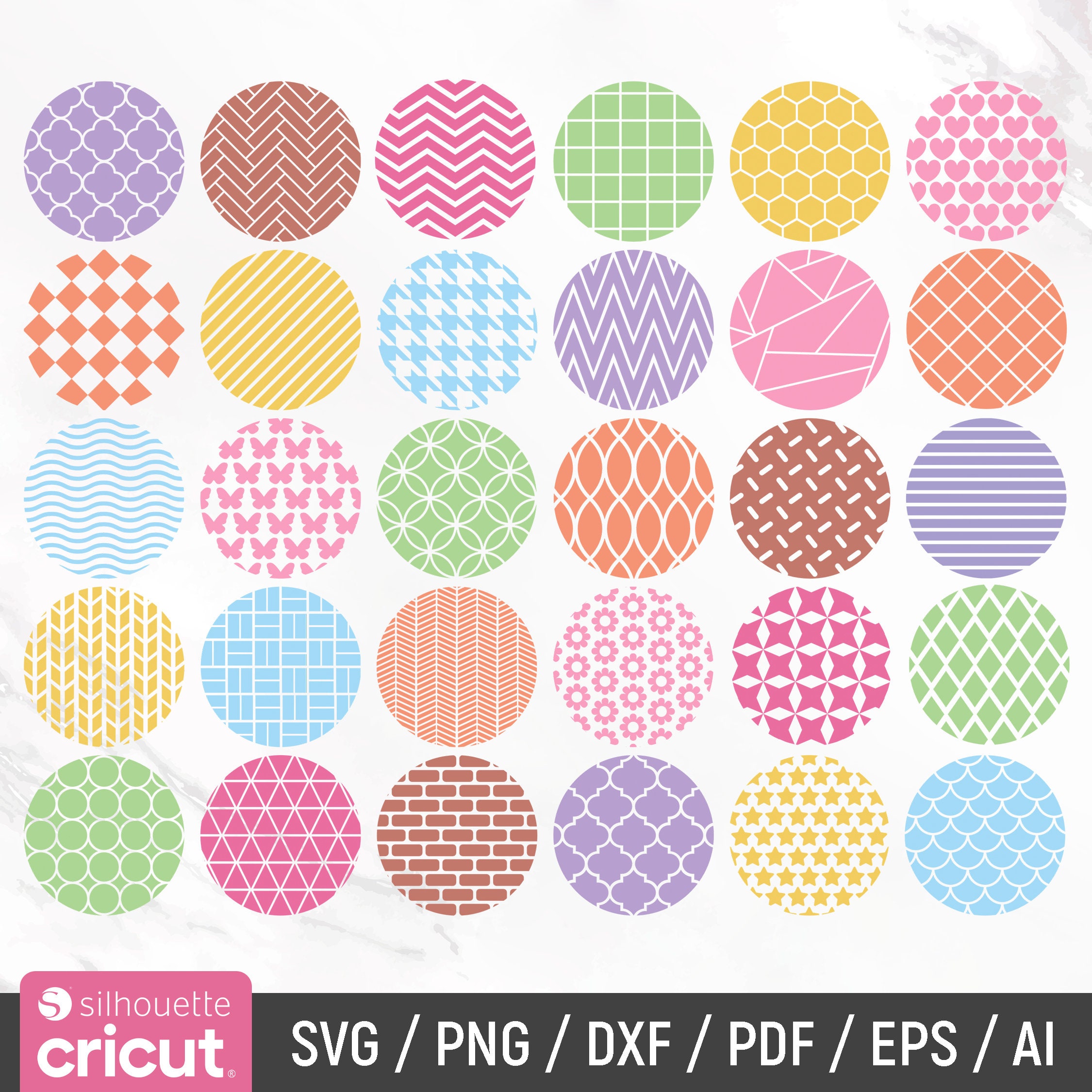 Round Pattern Svg, Circle Patterns Svg, Keychain Svg, Keyring Patterns ...
