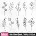 50 Wildflower Svg Bundle, Flower Svg, Floral Svg Bundle, Wildflower Svg ...