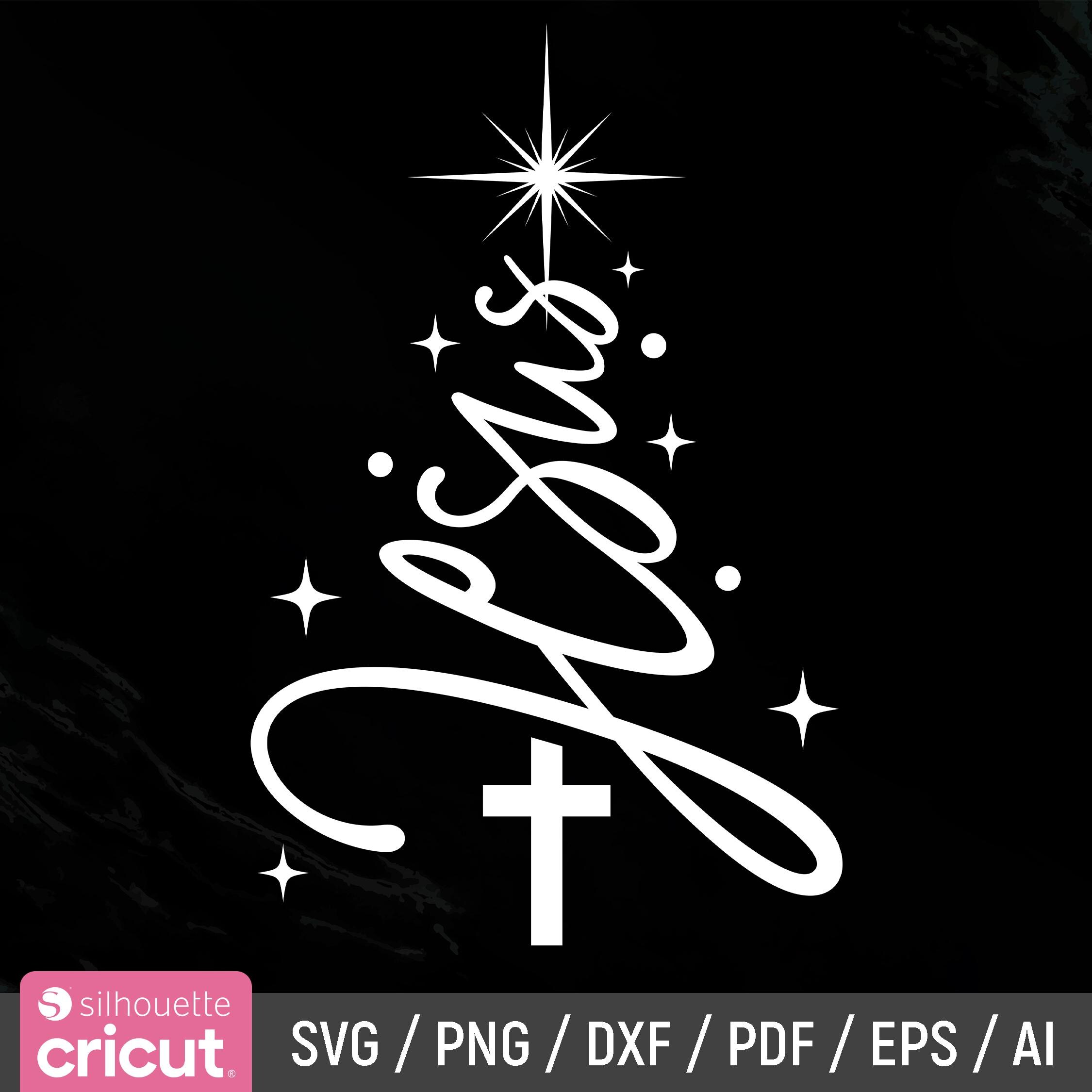 Jesus Christmas Tree Svg, Christian Christmas Svg, Jesus Svg, Christmas ...