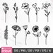 50 Wildflower Svg Bundle, Flower Svg, Floral Svg Bundle, Wildflower Svg ...