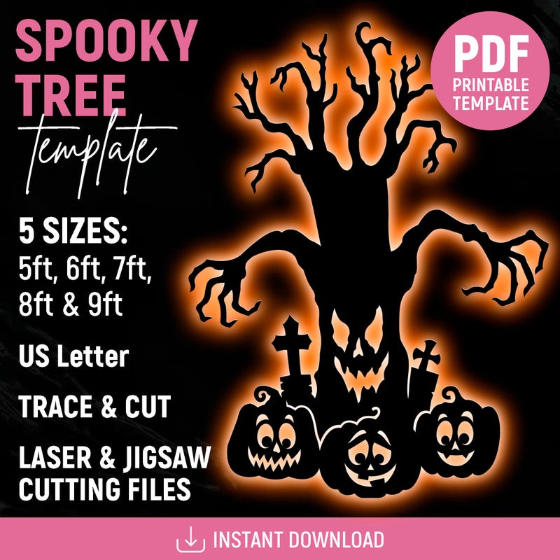 Spooky Tree Silhouette - Etsy