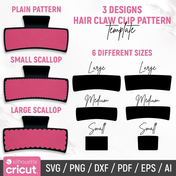 Leather Hair Clip Design Bundle - Etsy