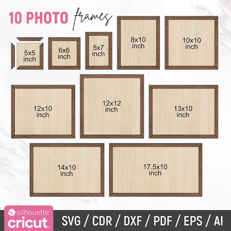 4x6 Photo Frame Cricut - Etsy