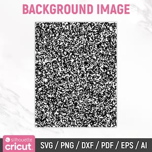 Composition Book Svg, Composition Book Cover, Notebook Template ...