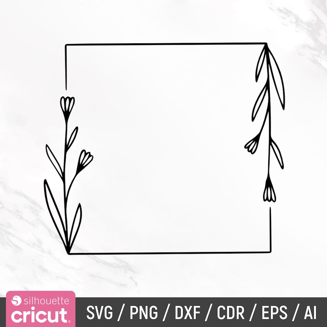 Square Frame Svg Bundle, Double Square Frame Svg, Square Svg, Geometric ...