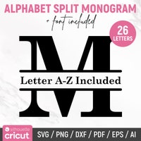Split Monogram - Etsy