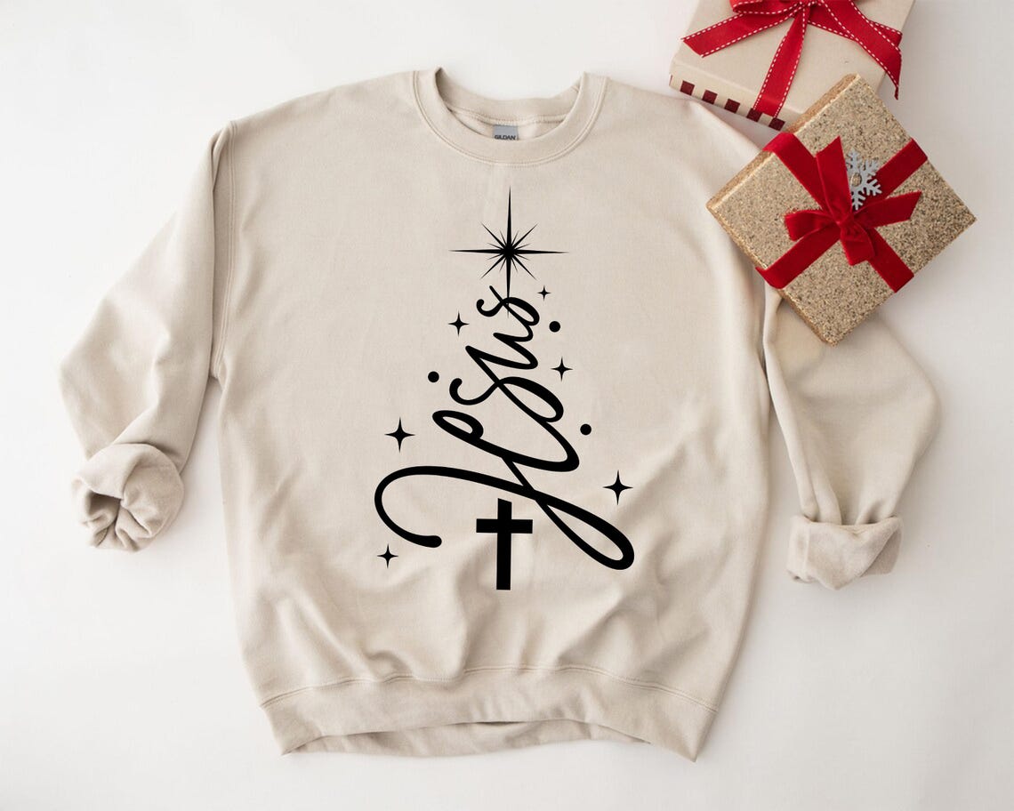 Jesus Christmas Tree Svg, Christian Christmas Svg, Jesus Svg, Christmas ...