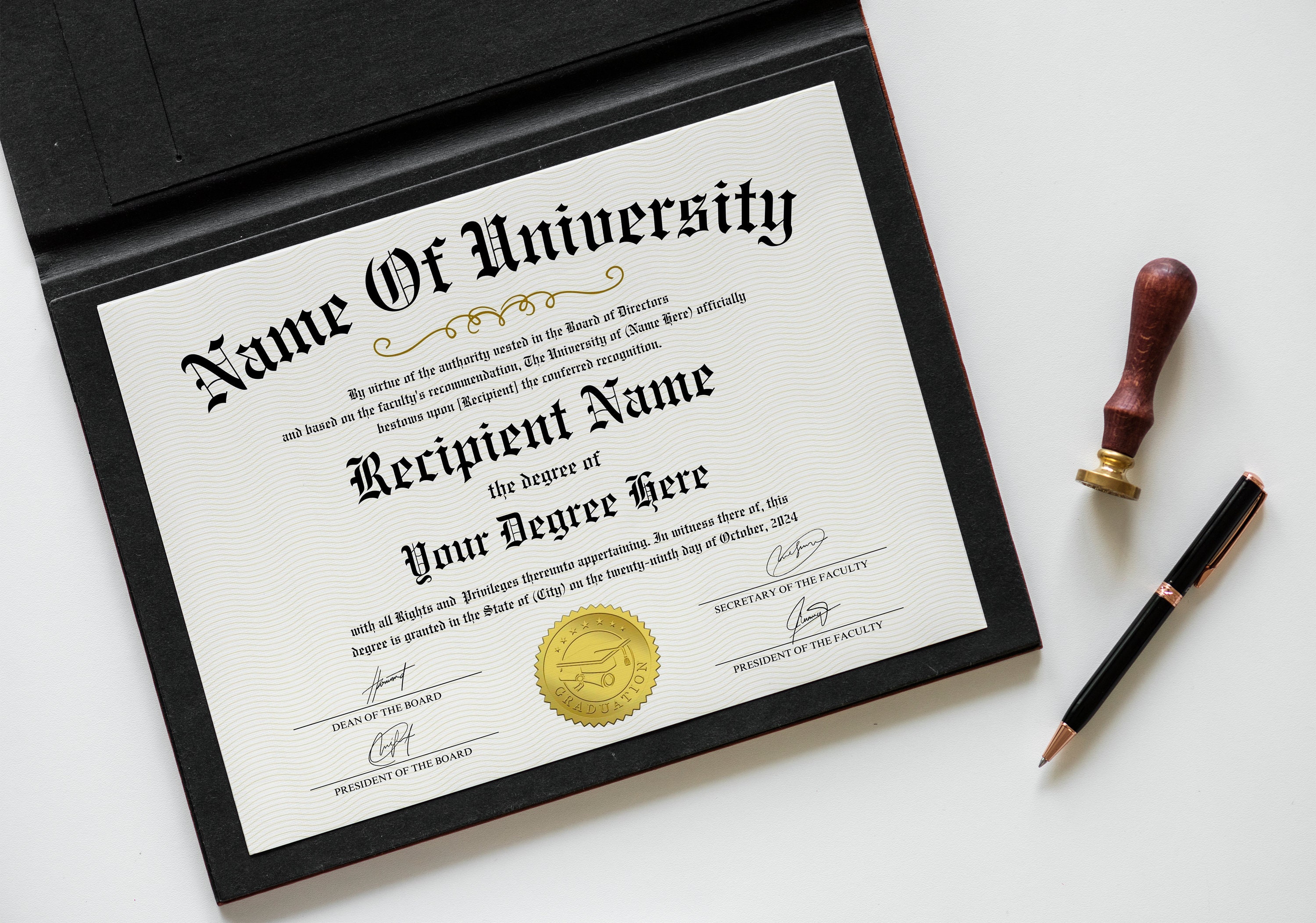 University Diploma, College Diploma, College Degree Template, Printable ...