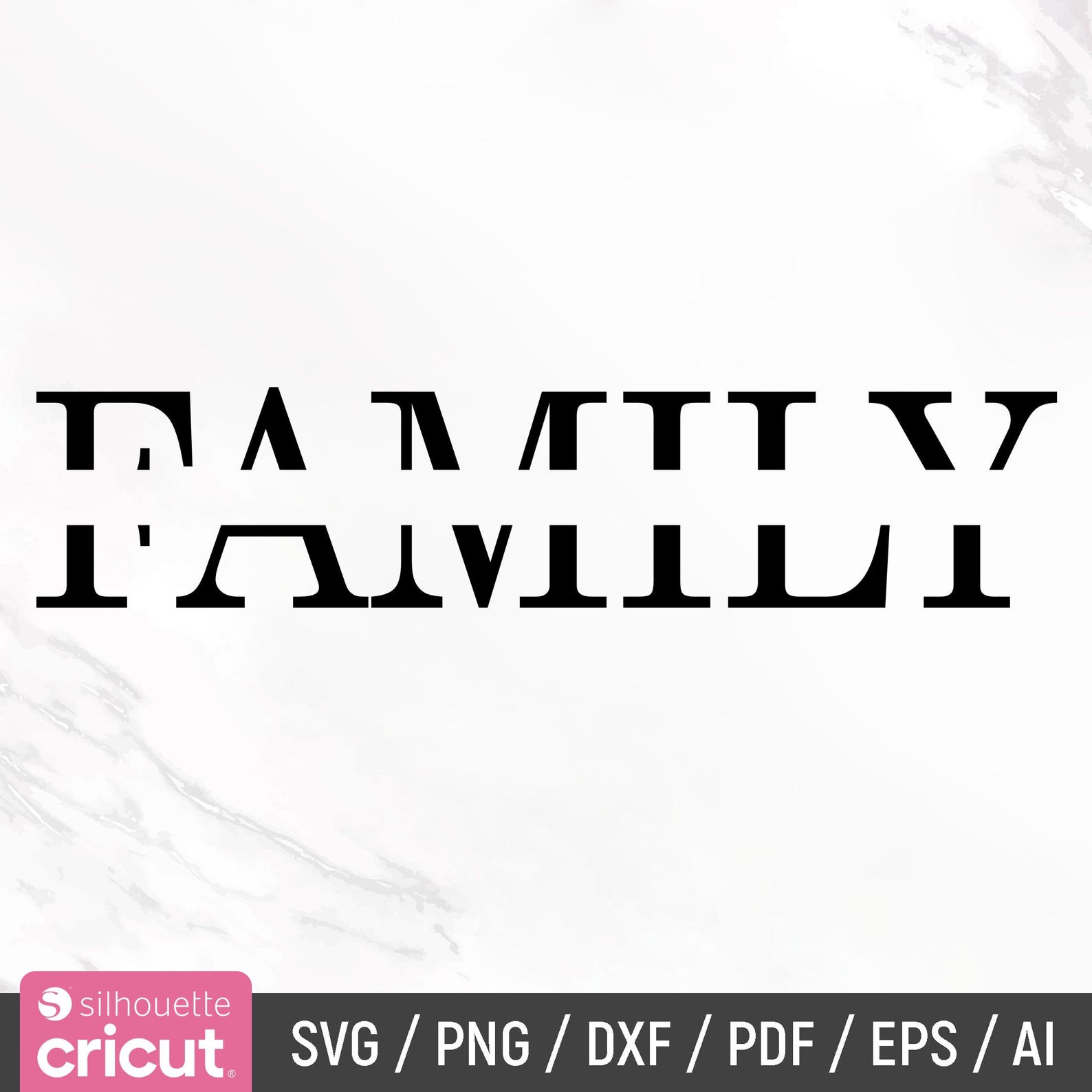 Family Svg, Family Split Name Frame Svg, Family Clipart, Family Sign ...
