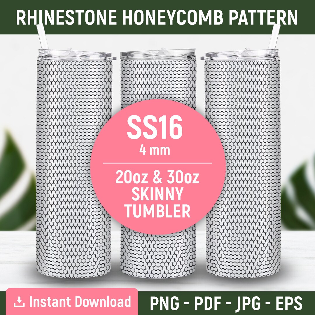 Blank Rhinestone Pattern, Rhinestone Template, Honeycomb Pattern, SS16 ...