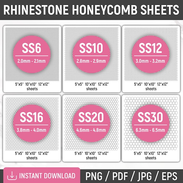 Rhinestone Template - Etsy