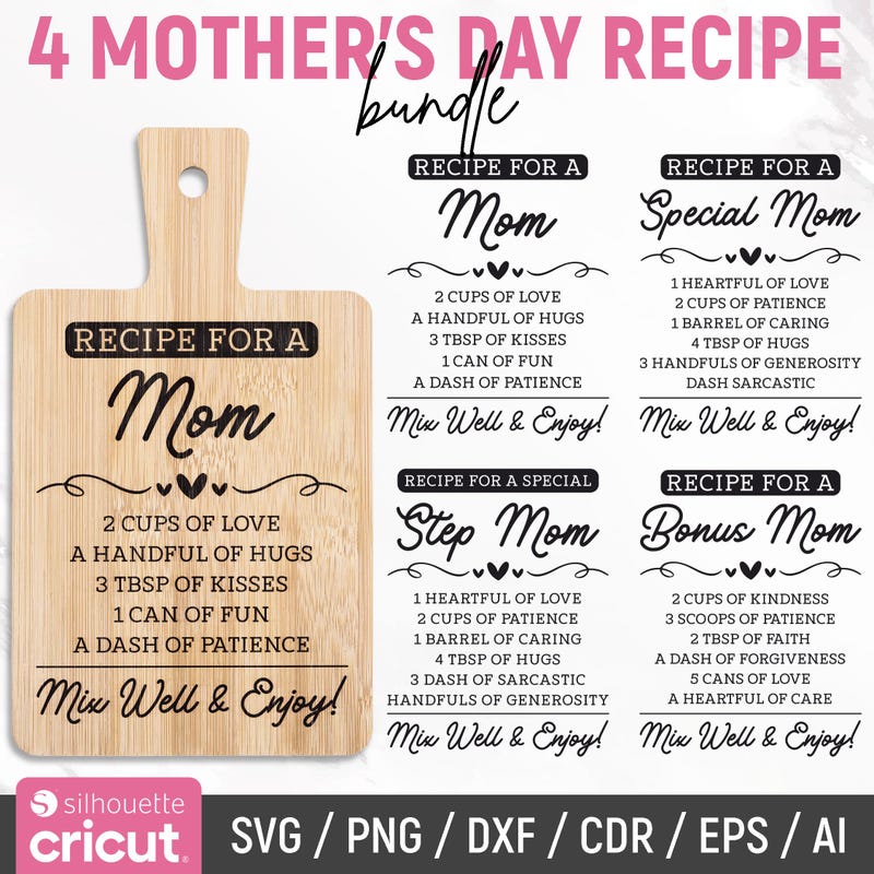 Moms Kitchen Board Svg - Etsy