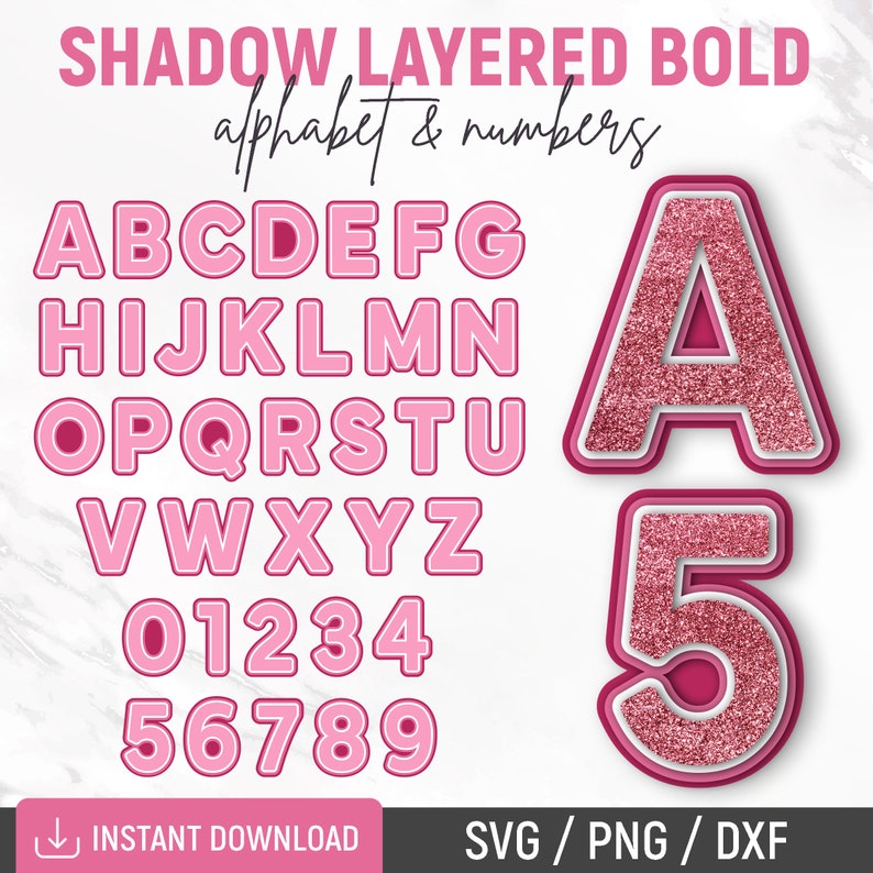 Layered Font Svg, Layered Alphabet Svg, Layered Numbers Svg, Cake ...