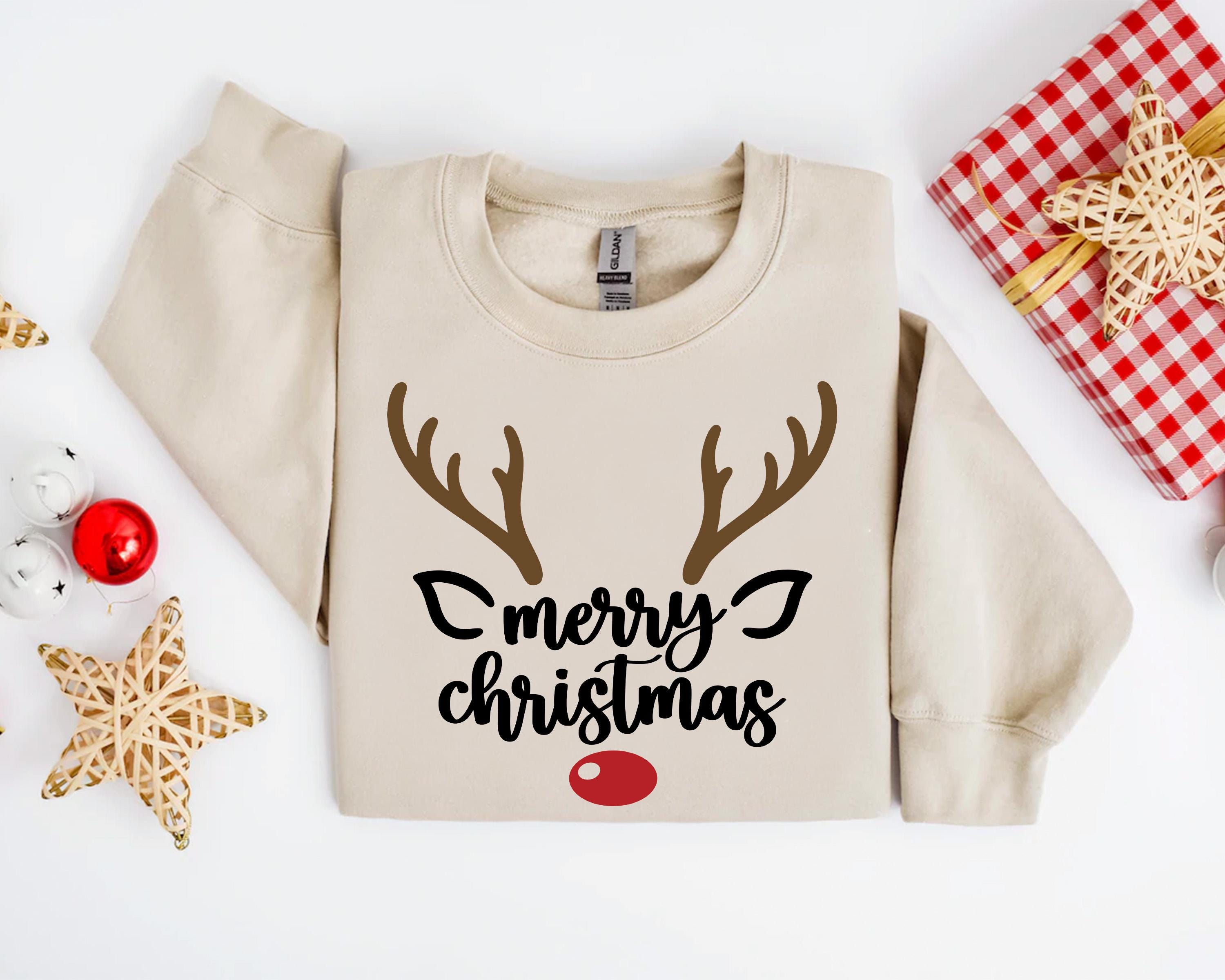 Rudolph Merry Christmas Svg, Merry Christmas Svg, Reindeer Antlers Svg ...