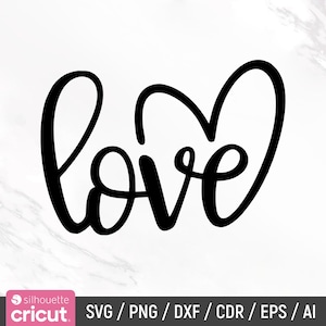 Love Svg Bundle, Love Word Svg, Love Clipart, Love Heart Svg, Heart Svg ...