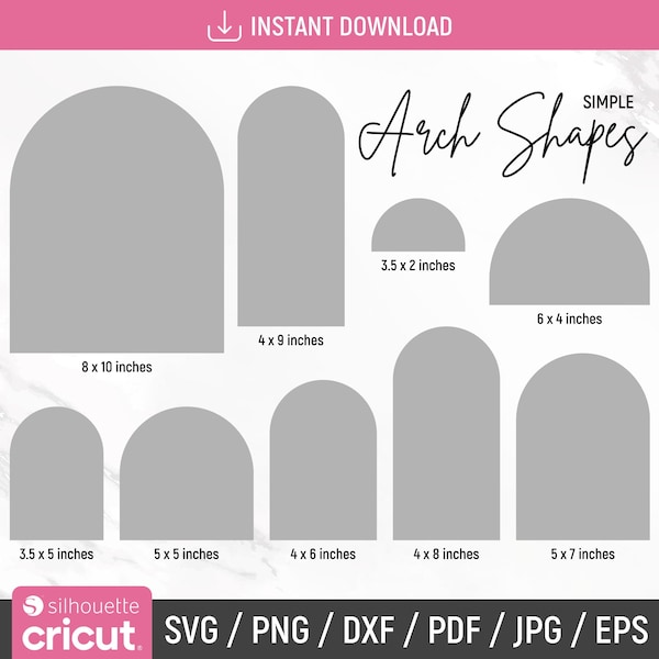 Arch Shape Templates - Etsy
