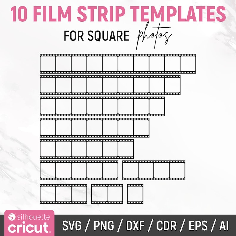Film Strip Svg, Movie Filmstrip Svg, Picture Frame Svg, Cinema Vintage ...