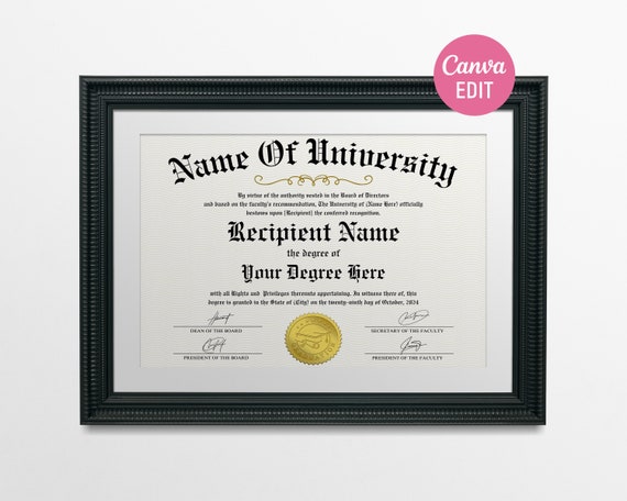 University Degree Template