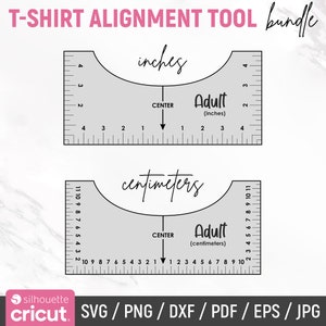 T-shirt Alignment Tool Svg, T-shirt Ruler Svg, T-shirt Placement Guide ...