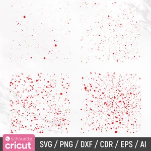 Blood Splatter Svg, Blood Splash, Crime Svg, Paint Splatter Svg, Paint ...