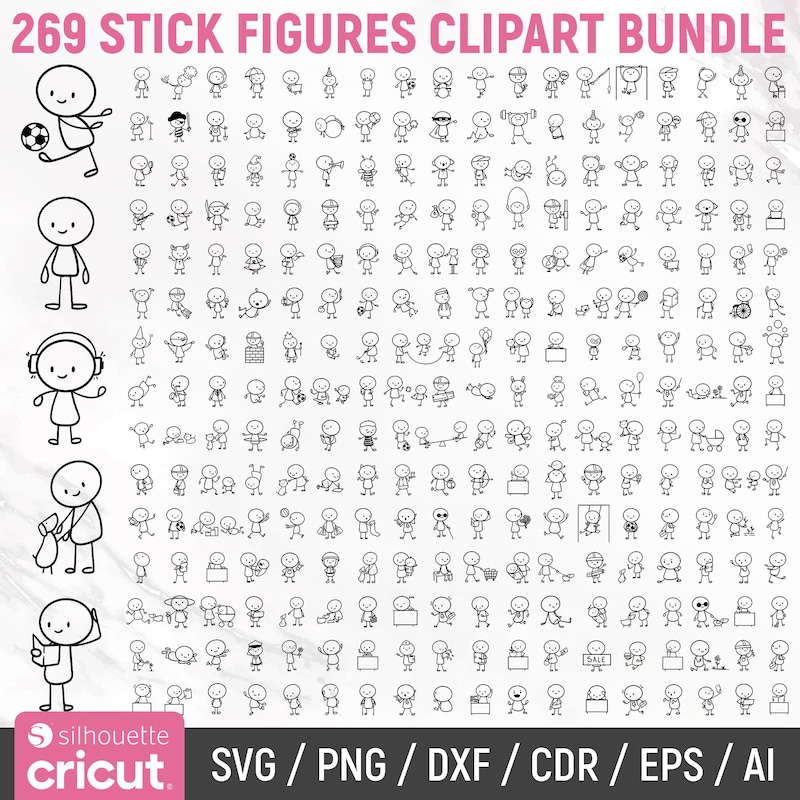 Stick Figure - Etsy UK
