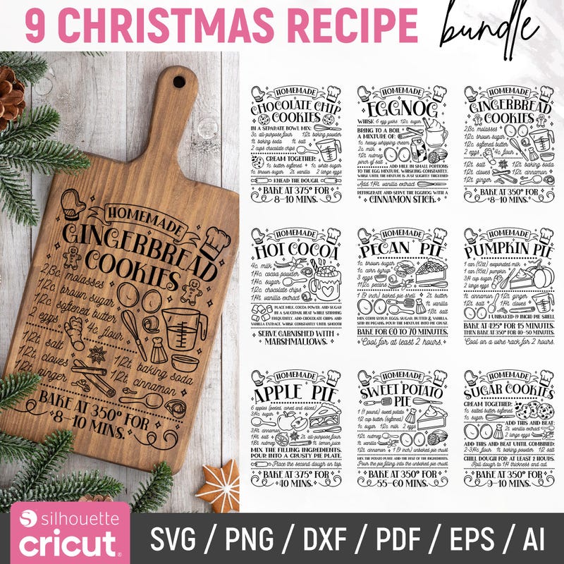 Santa Christmas Recipes - Etsy UK