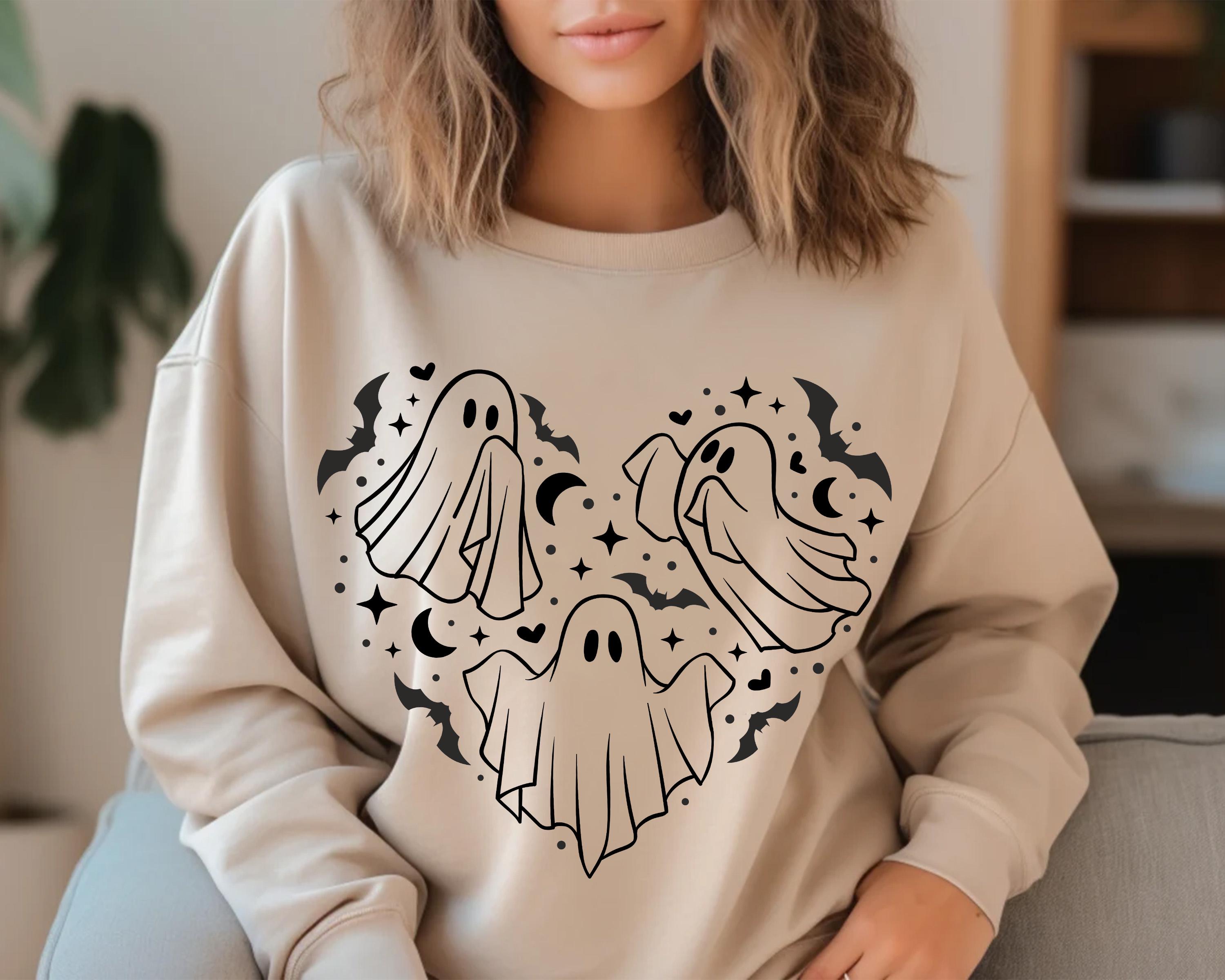 Ghost Heart Svg, Halloween Heart Svg, Halloween Svg, Halloween Love Svg ...