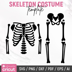 Skeleton Costume Svg, Skeleton Svg, Halloween Svg, Skeleton Bones Svg ...
