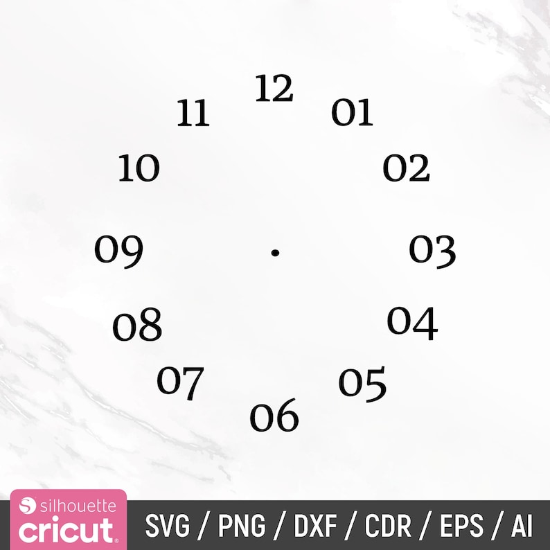Clock Face Svg Bundle, Clock Numbers, Roman Numeral Clock, Clock Svg ...