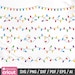 Christmas Lights Svg Bundle, Seamless Christmas Lights Pattern ...
