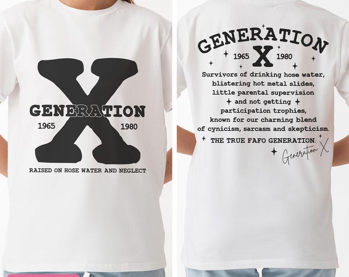 Generation X Svg, Gen X Png, Raised on Hose Water and Neglect ...