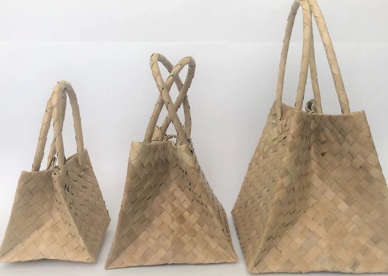 Eco Friendly Banig Bags, Palm Leaf Bags, Sustainable Favor Bags, Buri ...