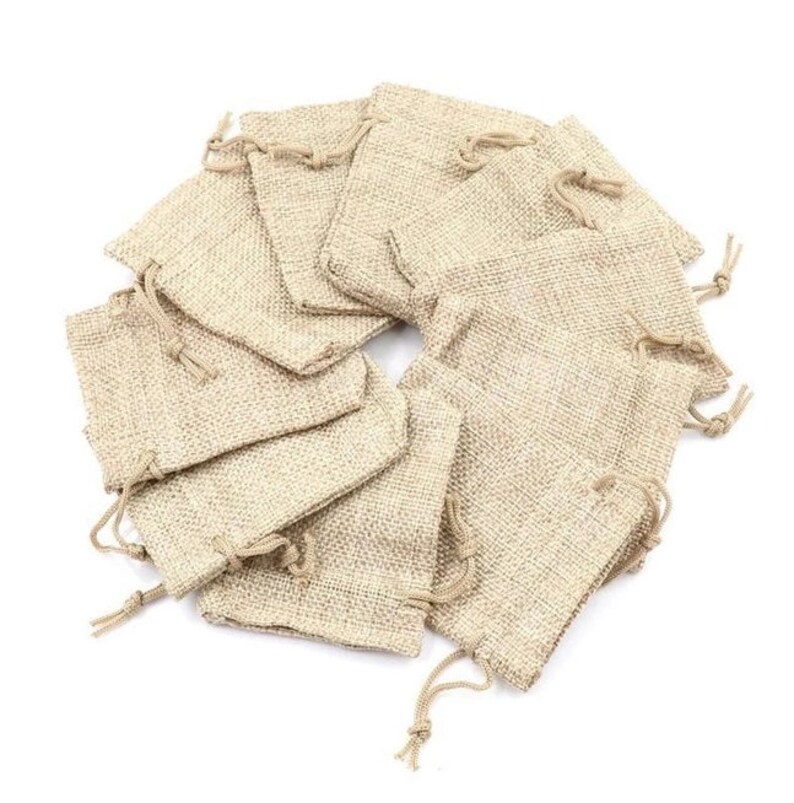 Burlap Pouch, Drawstring Linen Pouch, Wedding Favor Pouch - Etsy