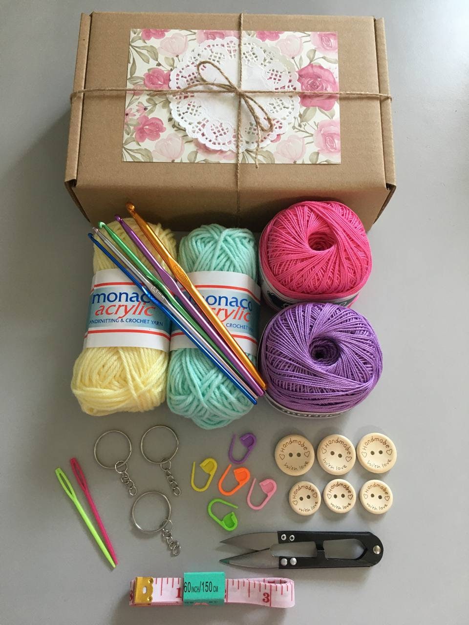 Beginner Crochet Kit, Crochet Yarns Set, Complete Crochet Kit, Crochet ...