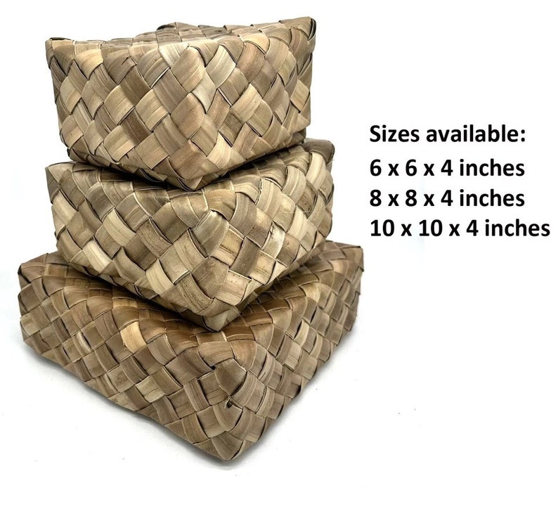 Natural Pandan Leaf Favor Boxes - Etsy