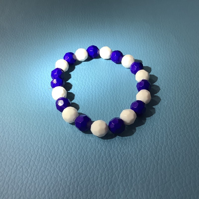 Blue White Beads - Etsy