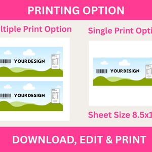 Editable Soda Can Label Template | Party Favor Drink Wrapper (digital ...