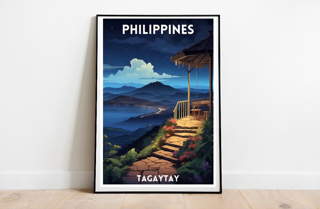 Philippines Tagaytay Travel Poster Perfect Gift for Wanderlust Travel ...