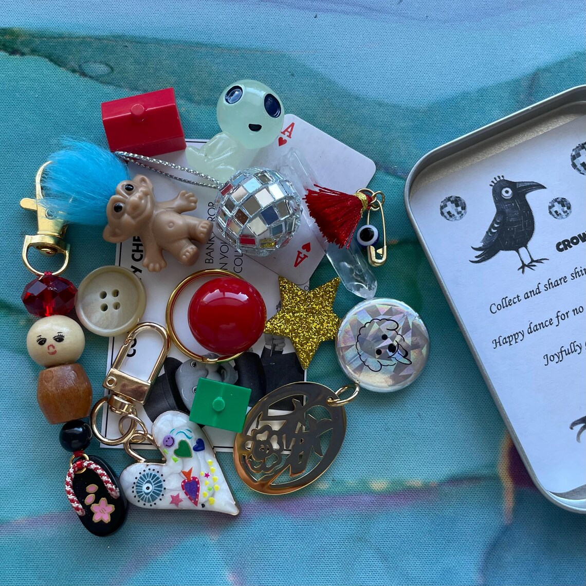 Curated CROW STASH Miniatures Good Luck Treasures Tin community Chest ...