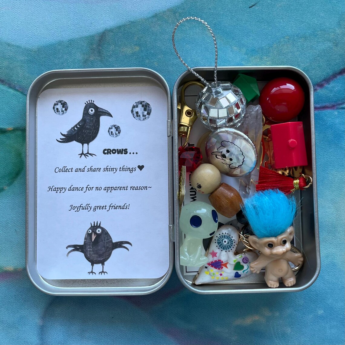 Curated CROW STASH Miniatures Good Luck Treasures Tin community Chest ...