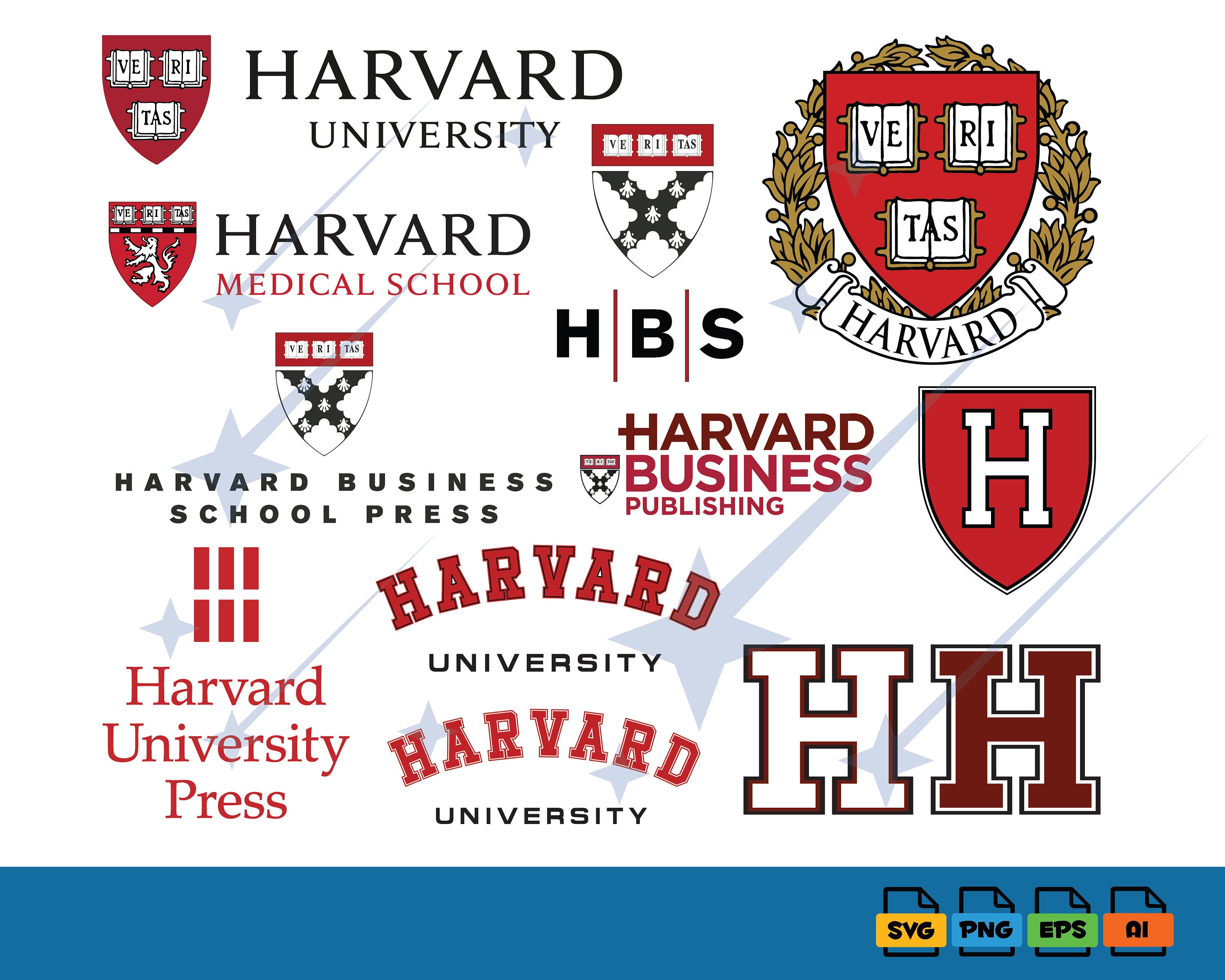 HARVARD SVG and PNG Formats Ready to Use for Canva and Cricut High ...