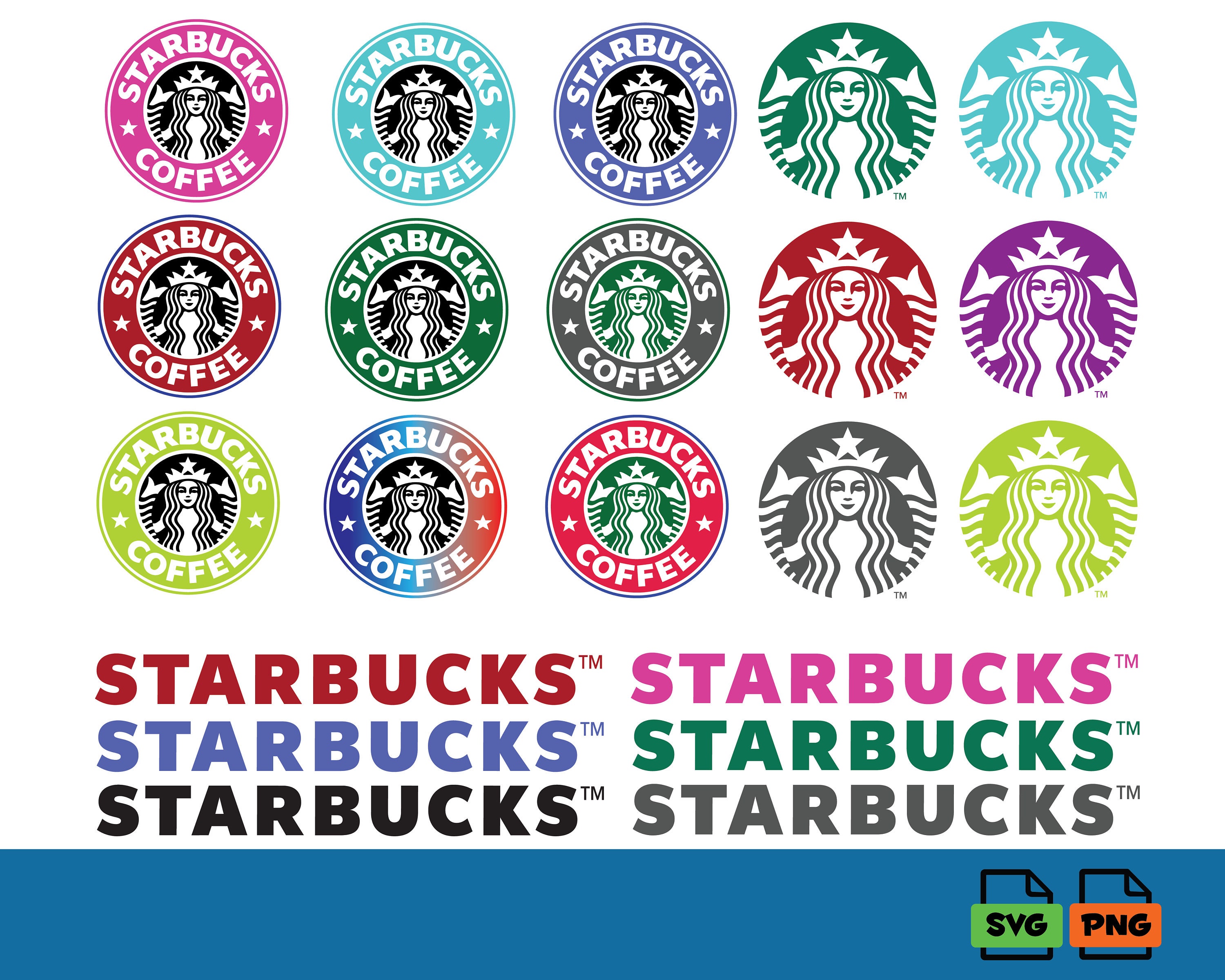 Starbucks SVG and PNG Formats Ready to Use for Canva and Cricut High ...