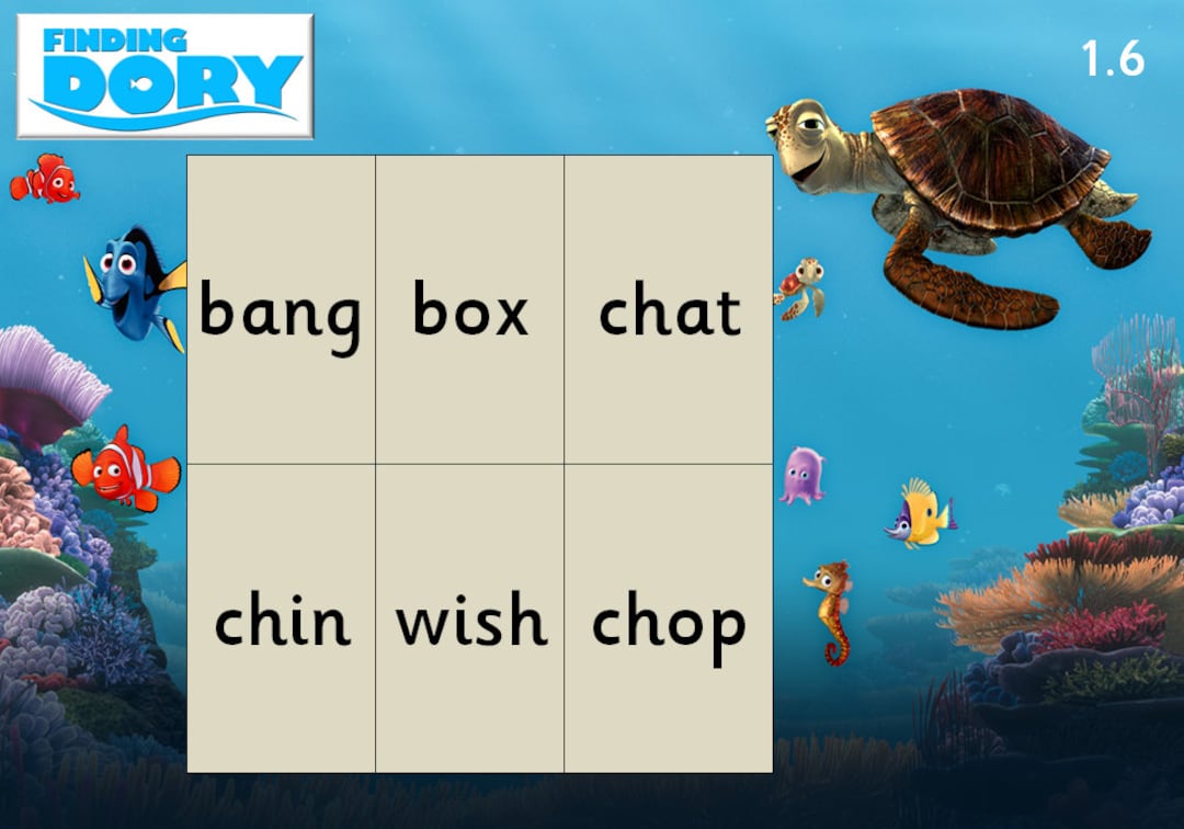 Finding Nemo Lotto or Bingo Game - Etsy