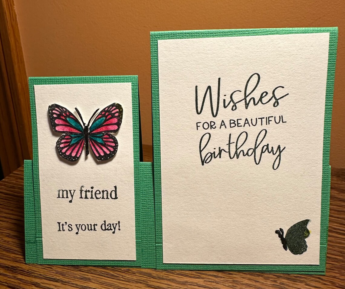 Butterfly Step Birthday Card - Etsy