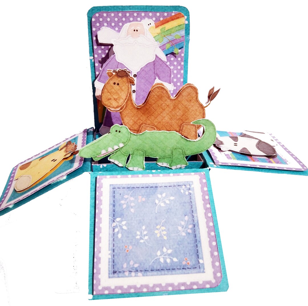 Noah's Ark 3d Pop up Greeting Box Card, Birthday, All Occasion - Etsy