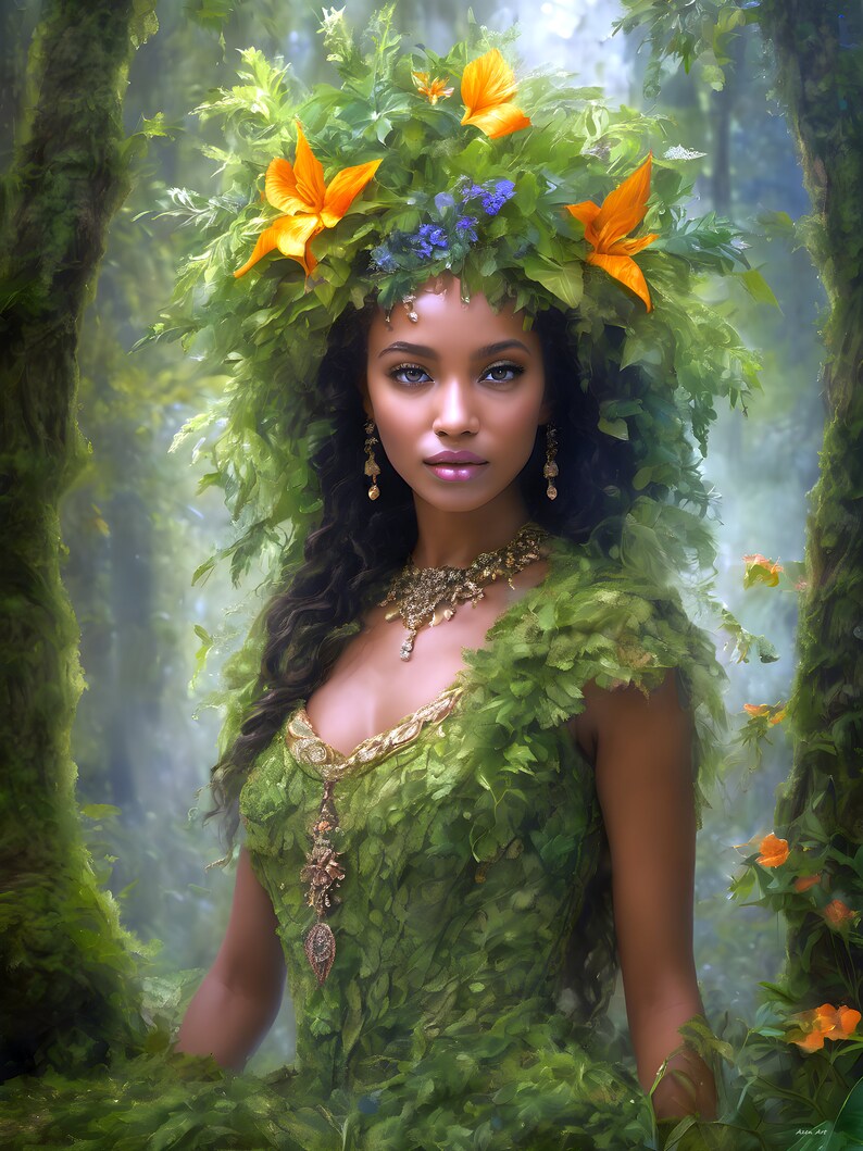 Dryad Collection Digital Art Print, Digital Art, Printable Art, Wall ...